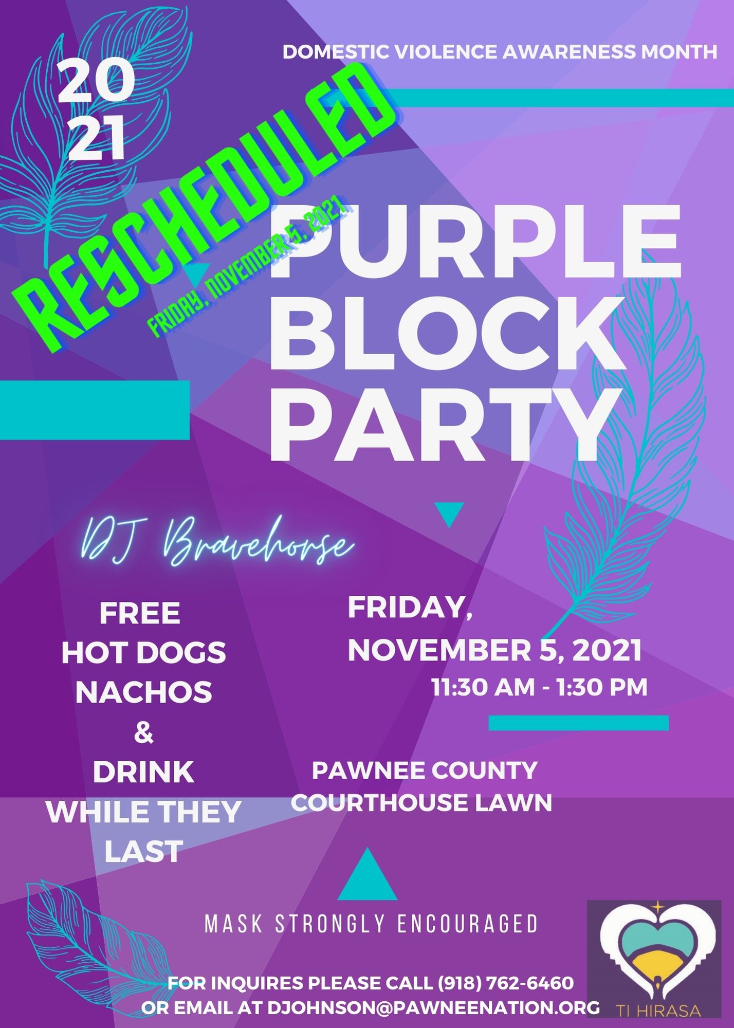 Purple Block Party | Pawnee Nation