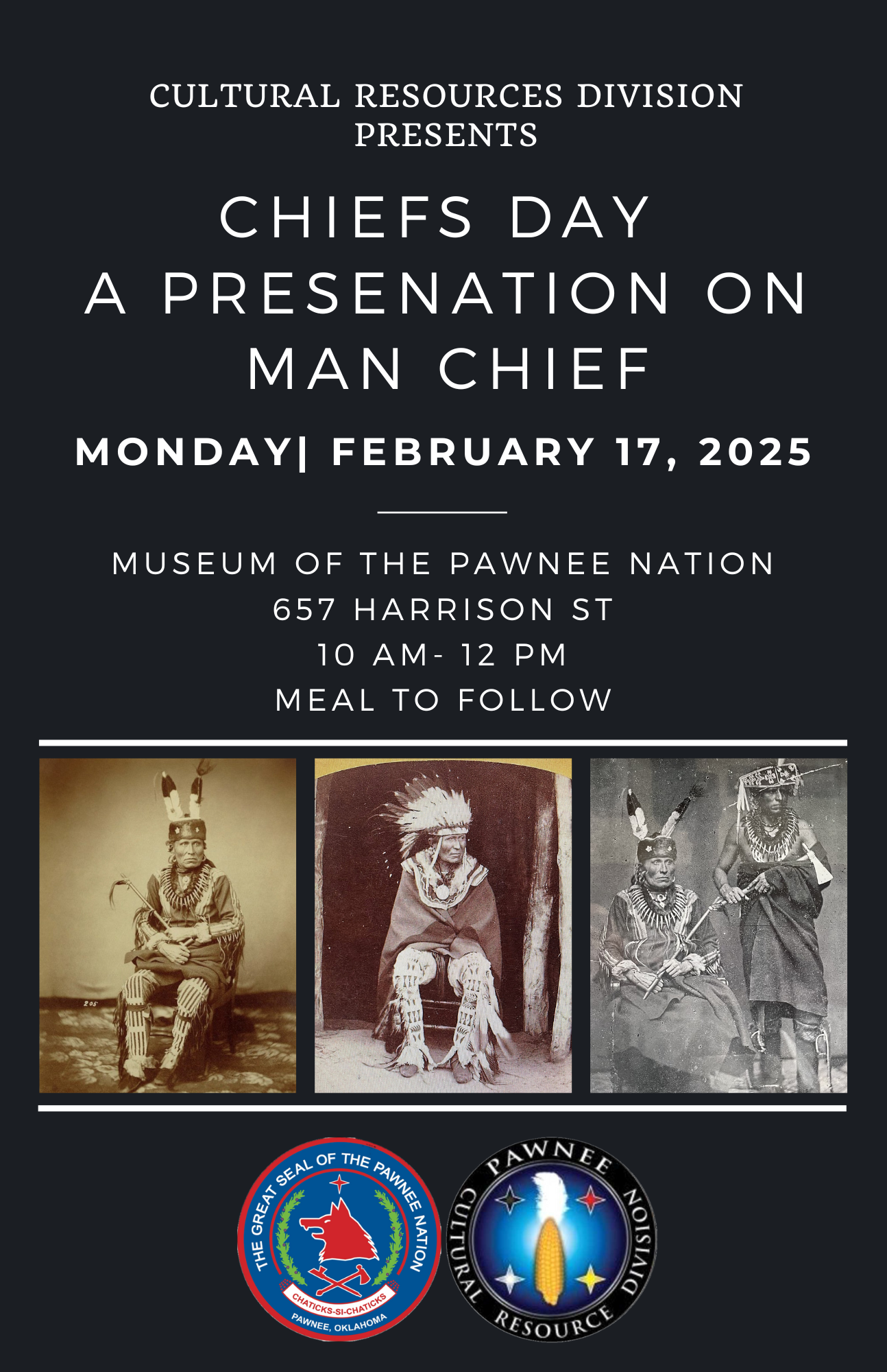Cultural Resources Division Presents Chiefs Day | A Presentation on Man ...