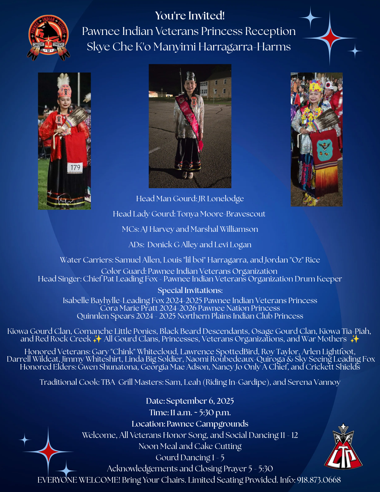 You're Invited! Pawnee Indian Veterans Princess Reception | Pawnee ...