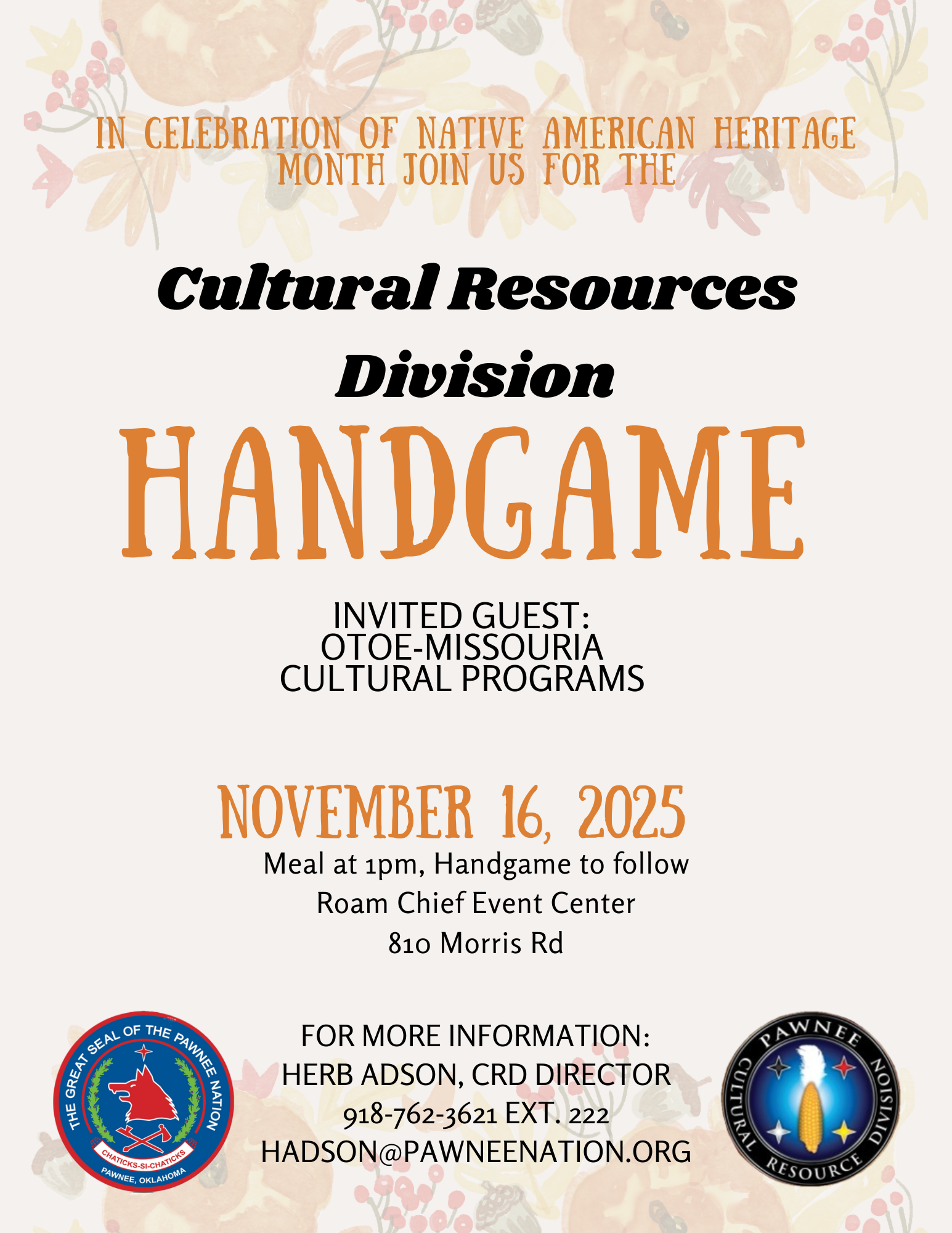 The Cultural Resources Division is CELEBRATING Native American Heritage ...
