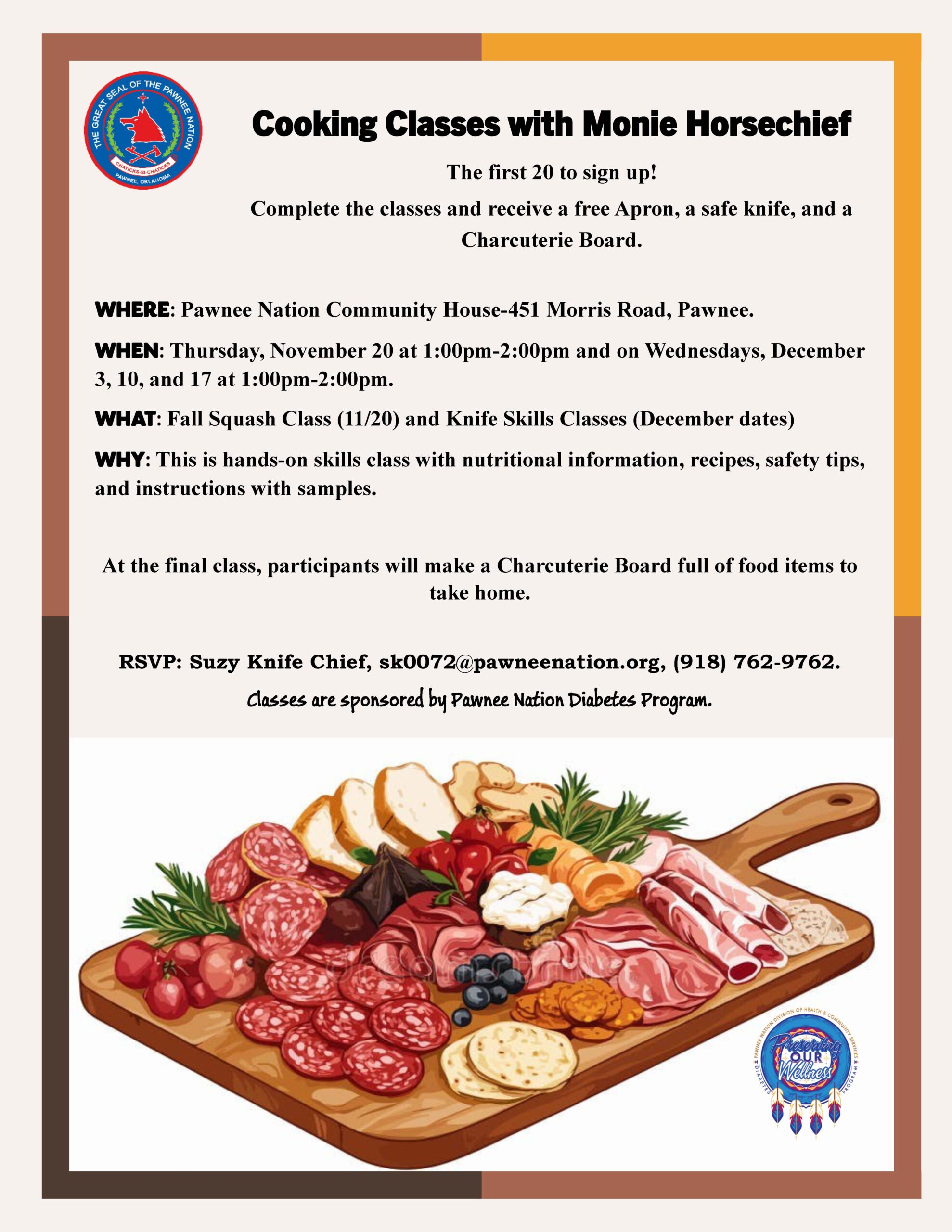 Cooking Classes with Monie Horsechief! OPEN TO THE COMMUNITY | Pawnee ...